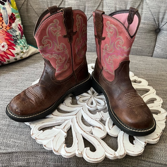 Ariat | Shoes | Ariat Pink Western Cowboy Boots Womens 65 | Poshmark